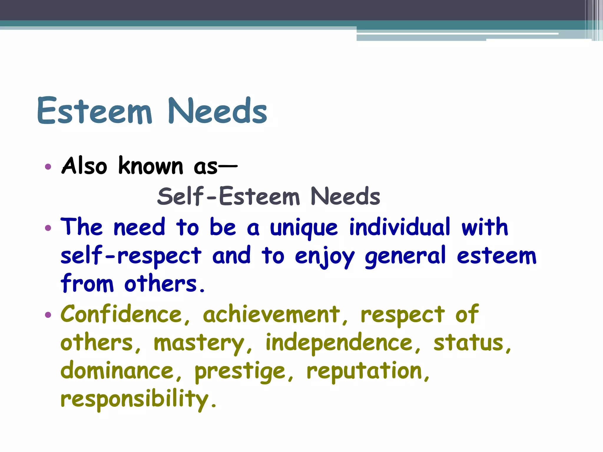 Maslow's hierarchy of needs | PPTX