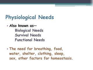 Maslow's hierarchy of needs | PPT