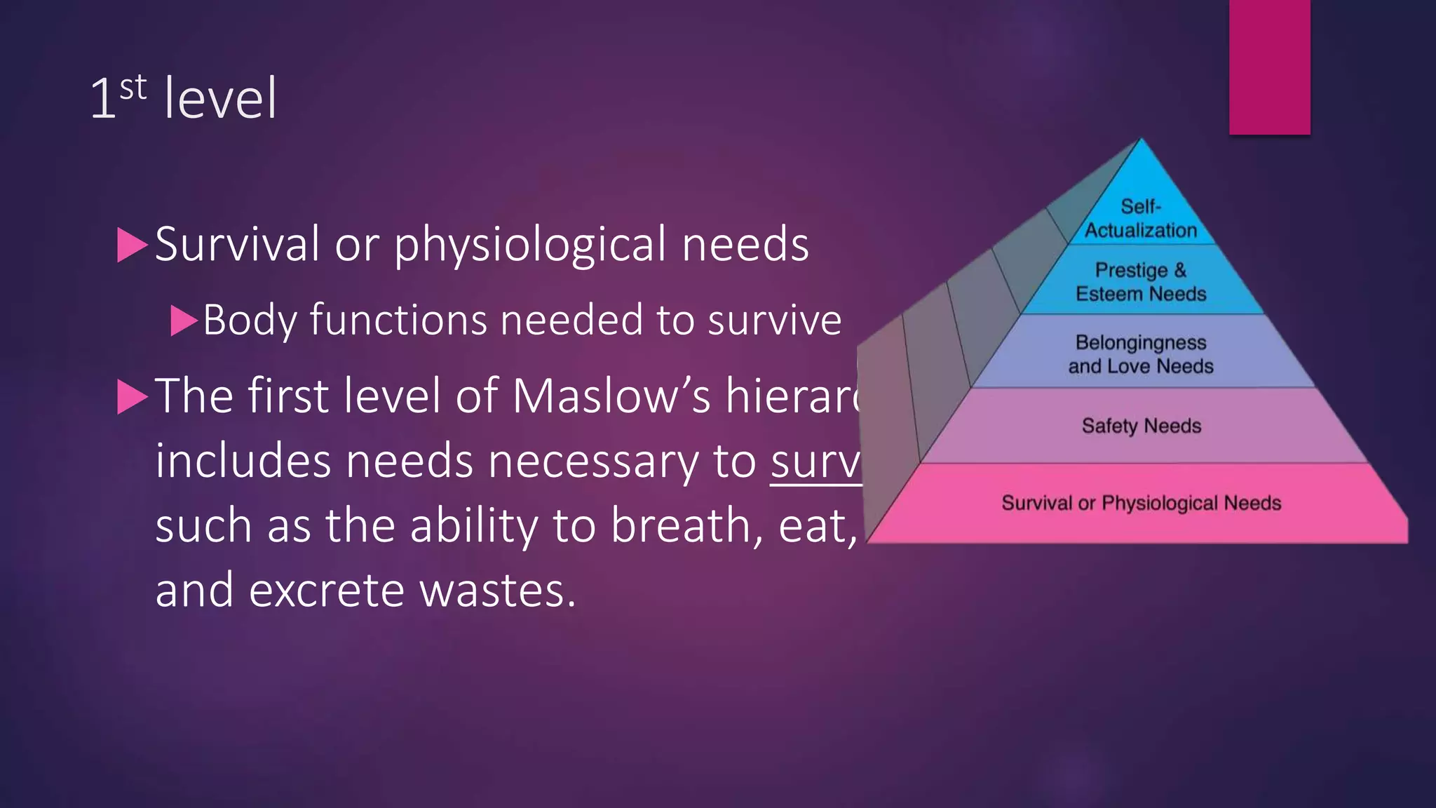 Chapter 2: Maslow's Hierarchy of Needs | PPTX