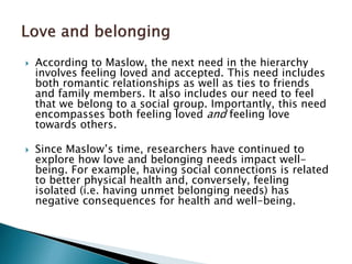 Maslow's hierarchy of needs | PPTX