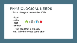 Maslow's hierarchy of needs | PPT
