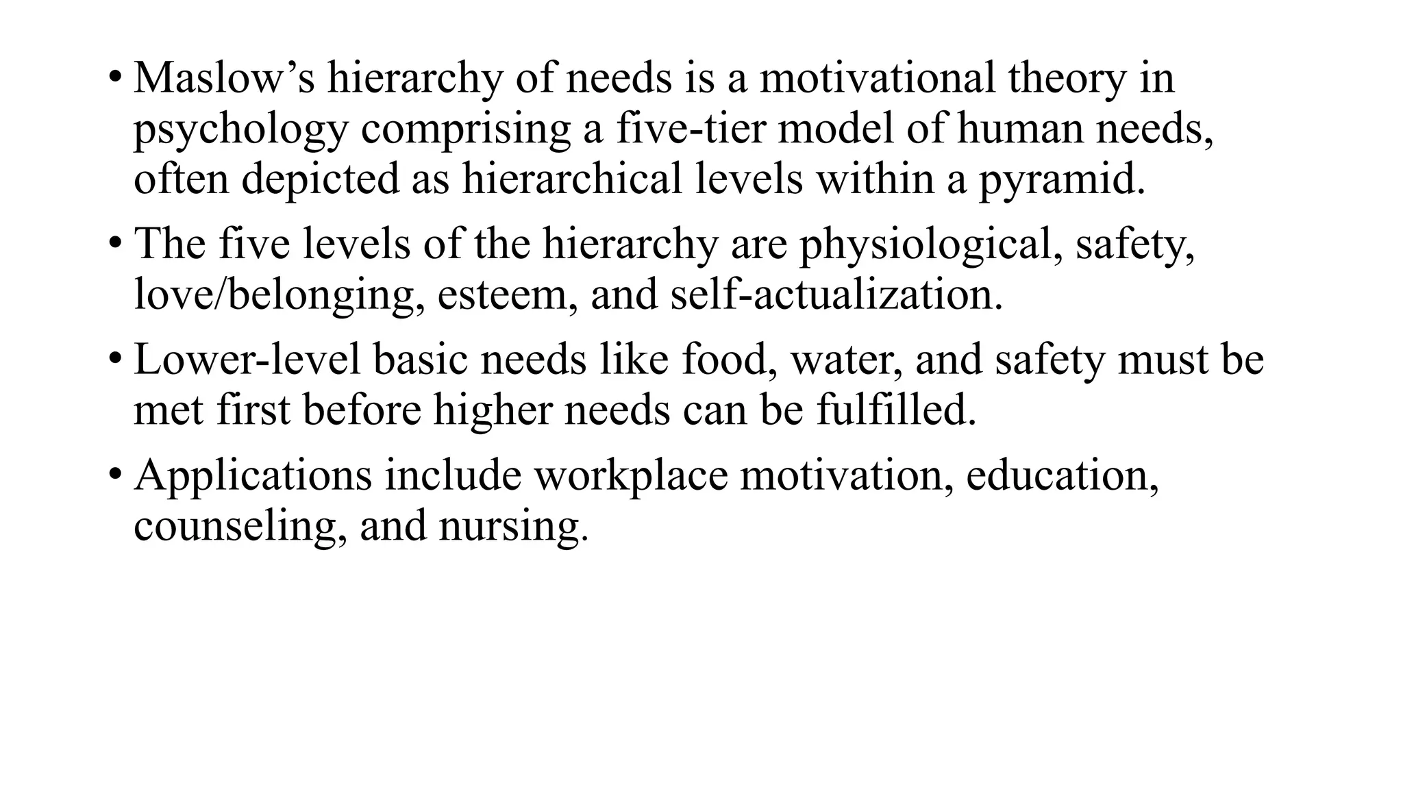 Maslow’s Hierarchy Of Needs notes FON.pptx