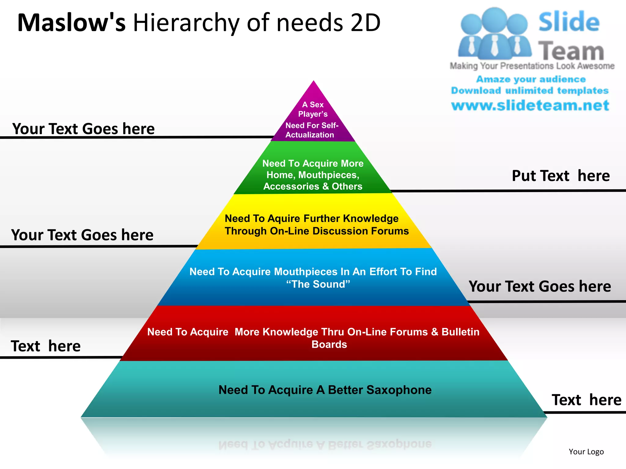 Maslow's hierarchy of needs 2d powerpoint presentation slides ppt ...