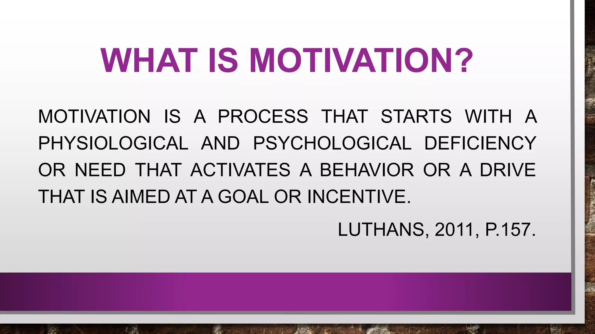 Maslow’s hierarchy of needs theory | PPT