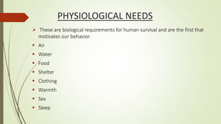 Maslow`s Hierarchy of Needs Theory.pptx | Education