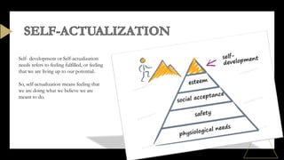 Maslow’s hierarchy theory | PPTX