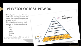 Maslow’s hierarchy theory | PPTX