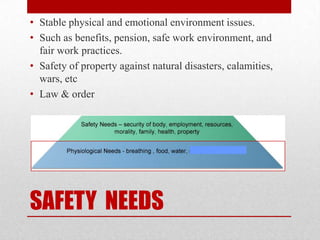 Maslow’s need hierarchy | PPSX