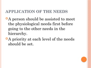 Application of Maslow’s Needs hierarchy Theory.pptx