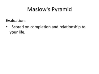 Maslows Pyramid | PPTX