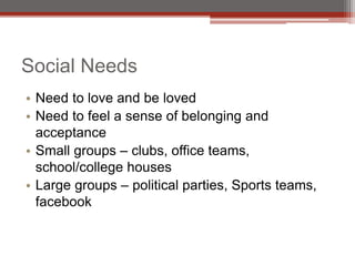 Maslowstheoryofhierarchyofneeds 111115081432-phpapp02 | PPTX