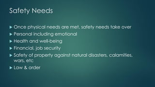 Maslow's theory of hierarcy of needs with Criticism | PDF
