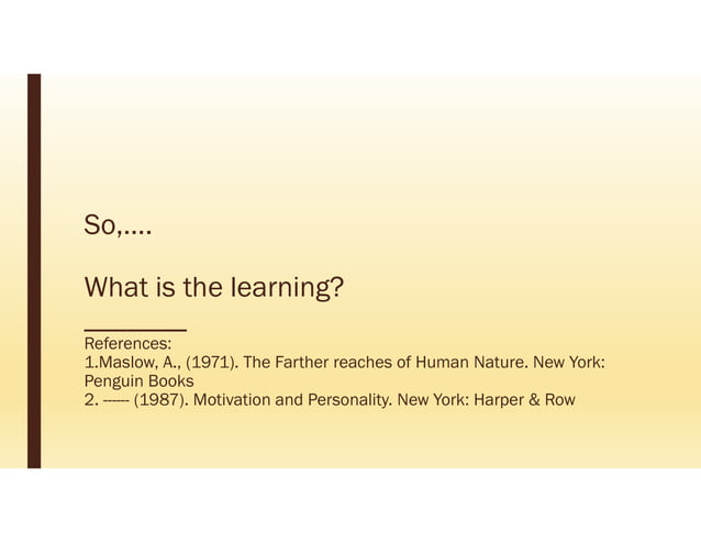 Maslows theory of motivation | PDF | Science