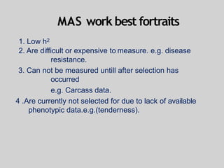 MAS (MARKER ASSISTED SELECTION ) AGB PPT RAMESH KUMAR.pptx