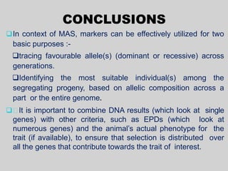 MAS (MARKER ASSISTED SELECTION ) AGB PPT RAMESH KUMAR.pptx