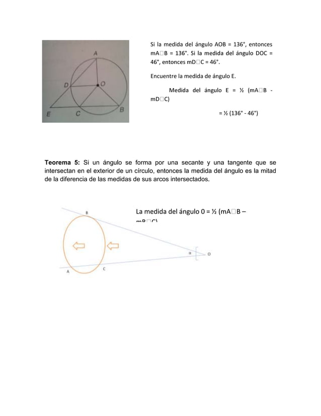 Mas medidas de ángulos en el circulo | PDF