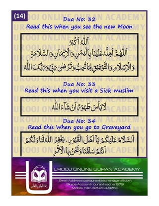 Masnoon duas | PDF