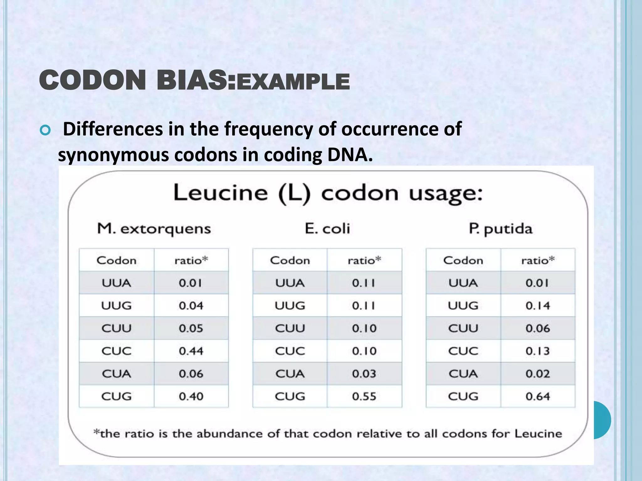 Codon Bias Pptx