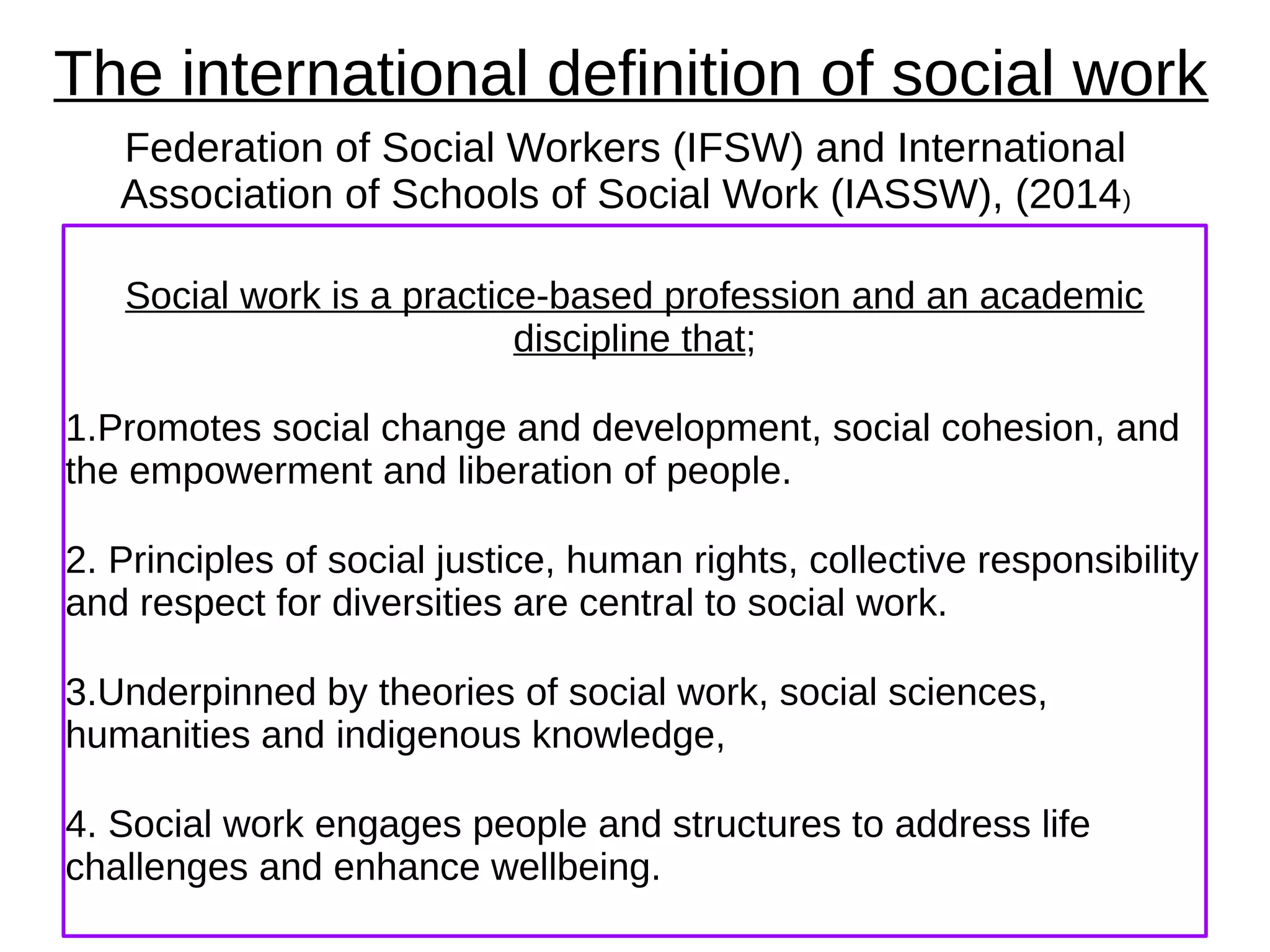 What is Social Work? | PDF