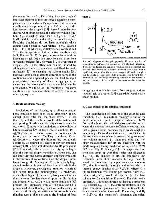 New concepts in Emulsion Rheology | PDF