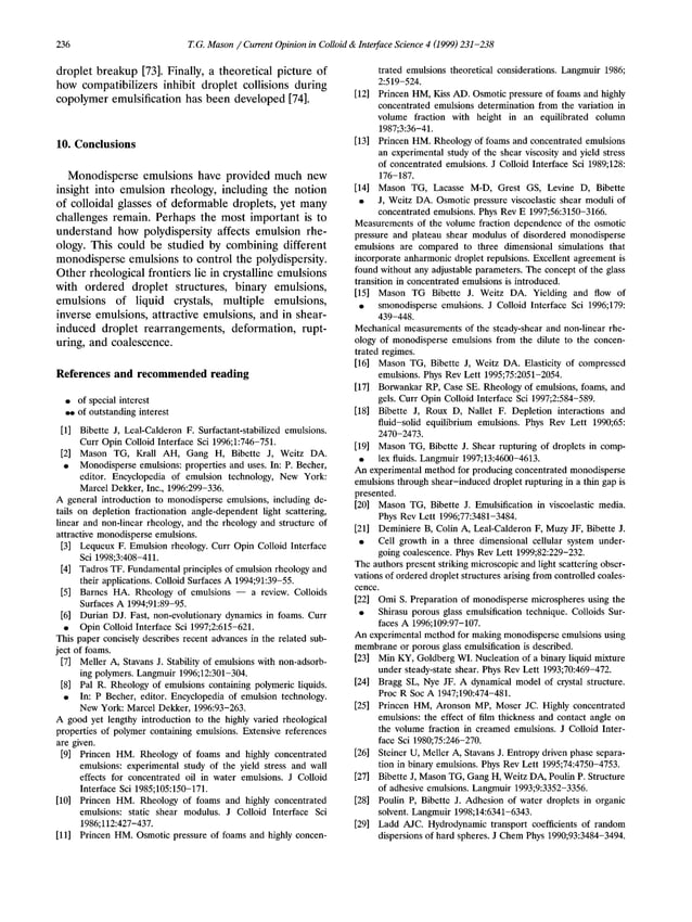 New concepts in Emulsion Rheology | PDF