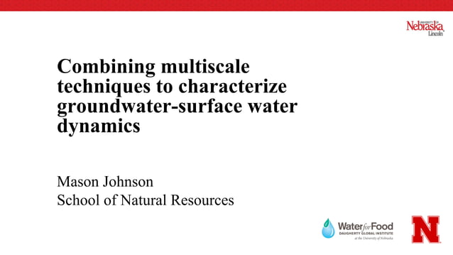 Combining Multiscale Techniques to Characterize Groundwater-Surface ...