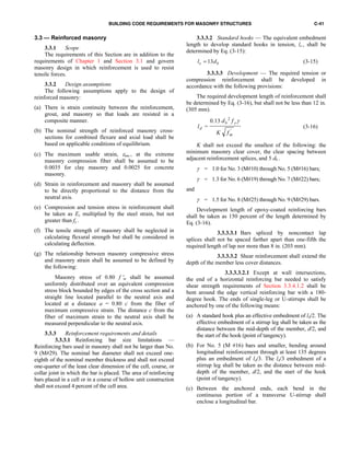 masonary building specifications and design | PDF