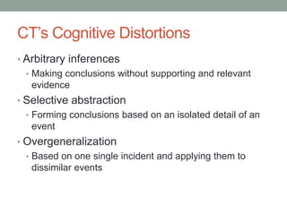 Mason ch 11_cognitive behavior therapy lecture | PPTX