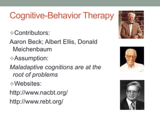 Mason ch 11_cognitive behavior therapy lecture | PPTX
