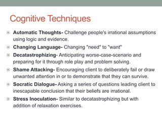 Mason ch 11_cognitive behavior therapy lecture | PPTX