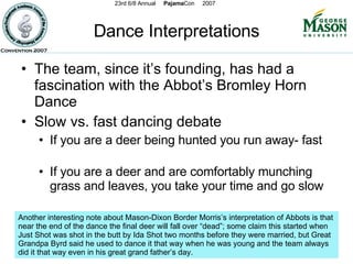 Origins of Mason Dixon Border Morris | PPT