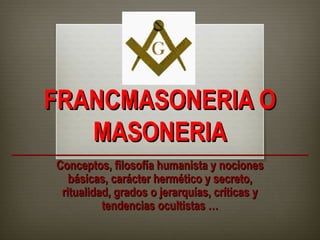 la masoneria en chile desde una mirada escolar | PPT