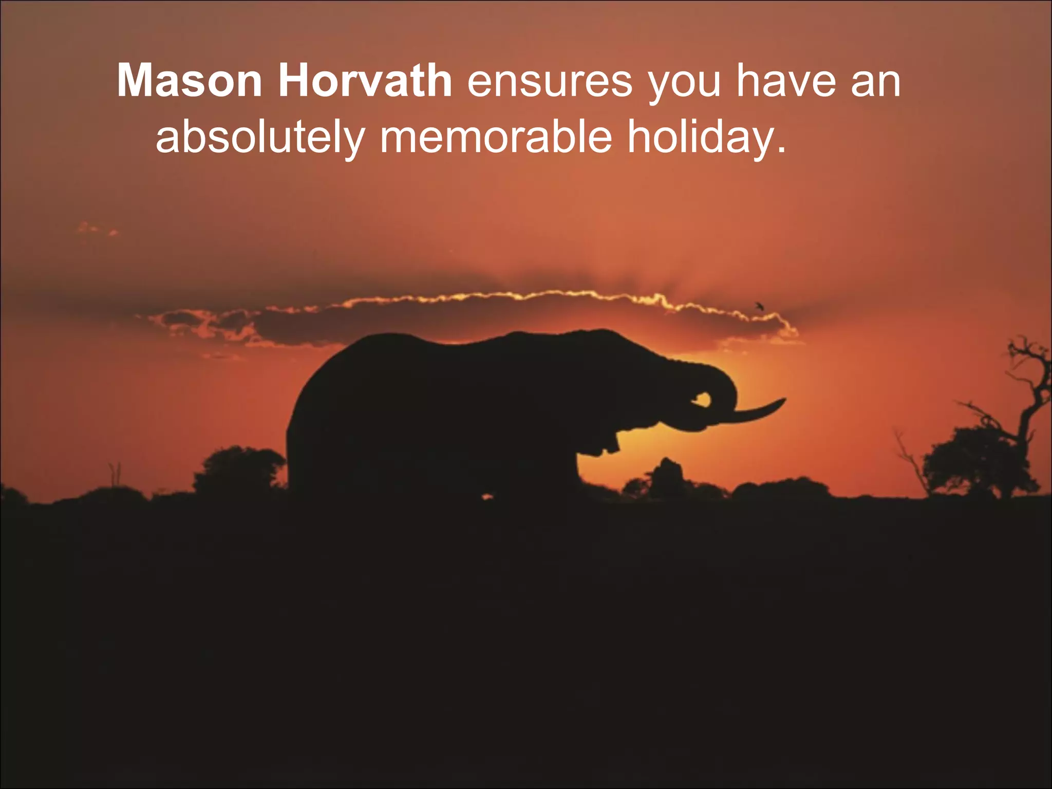 Mason Horvath|Elite Travel Experiences | PPT