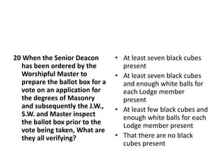 Masonic quiz | PPTX