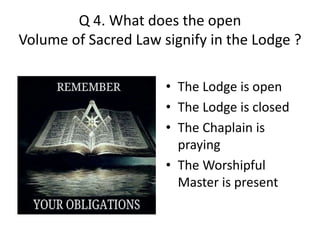 Masonic quiz | PPTX