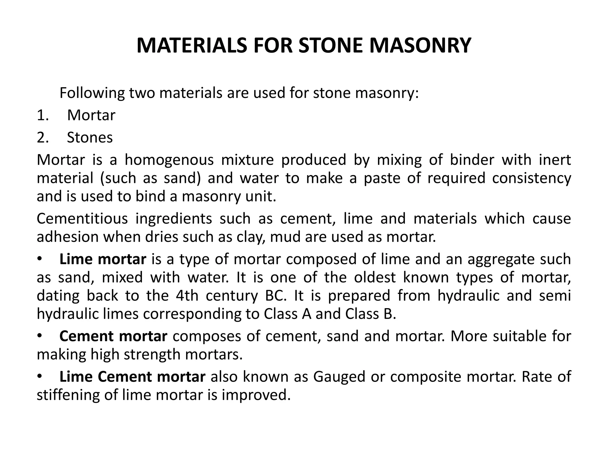 Masonry | PPTX