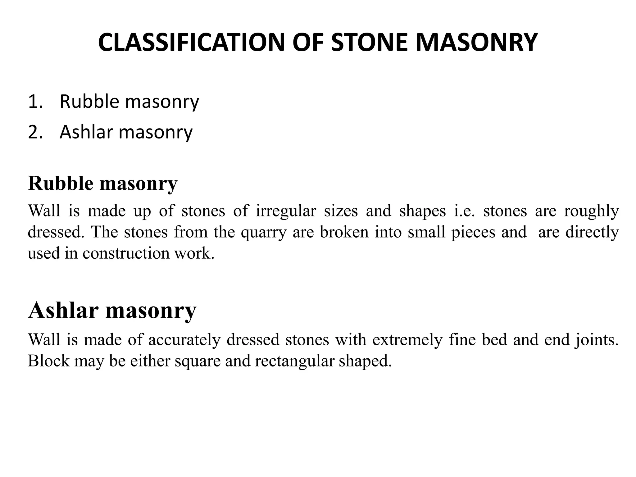 Masonry | PPTX