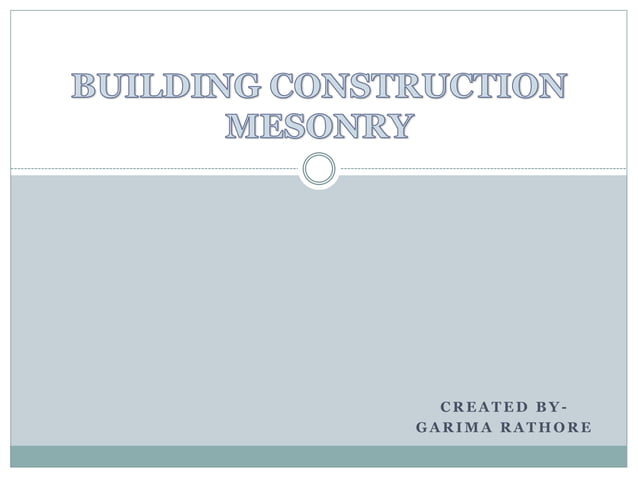 Masonry | PPT