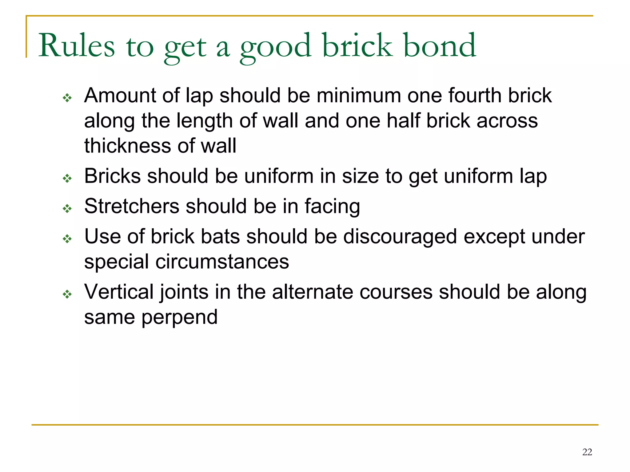 Brick Masonry and Stone Masonry | PPTX