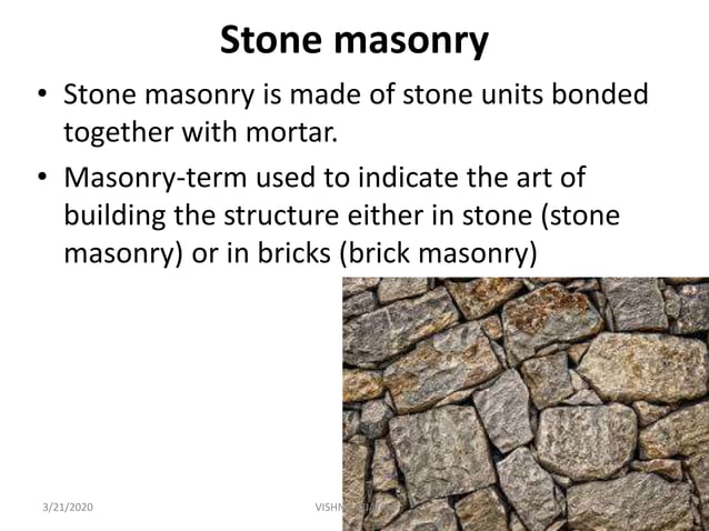 MASONRY- STONE AND BRICK | PDF