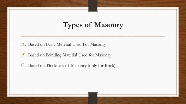 Introduction to Masonry | PPTX | Civil Engineering Industry | Industries