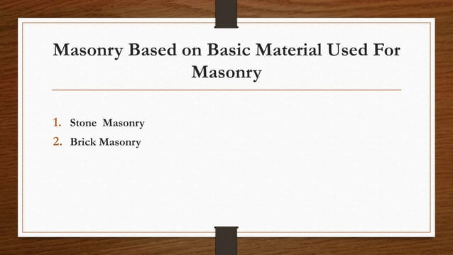 Introduction to Masonry | PPTX | Civil Engineering Industry | Industries