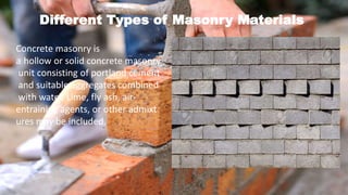 Masonry | PPTX