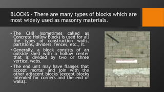 MASONRY AND MATERIALS for explooooo.pptx