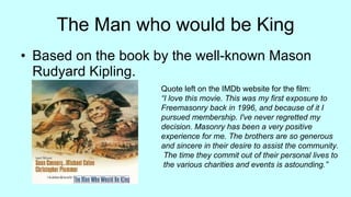 Masonry and the movies craft 2007 | PPT