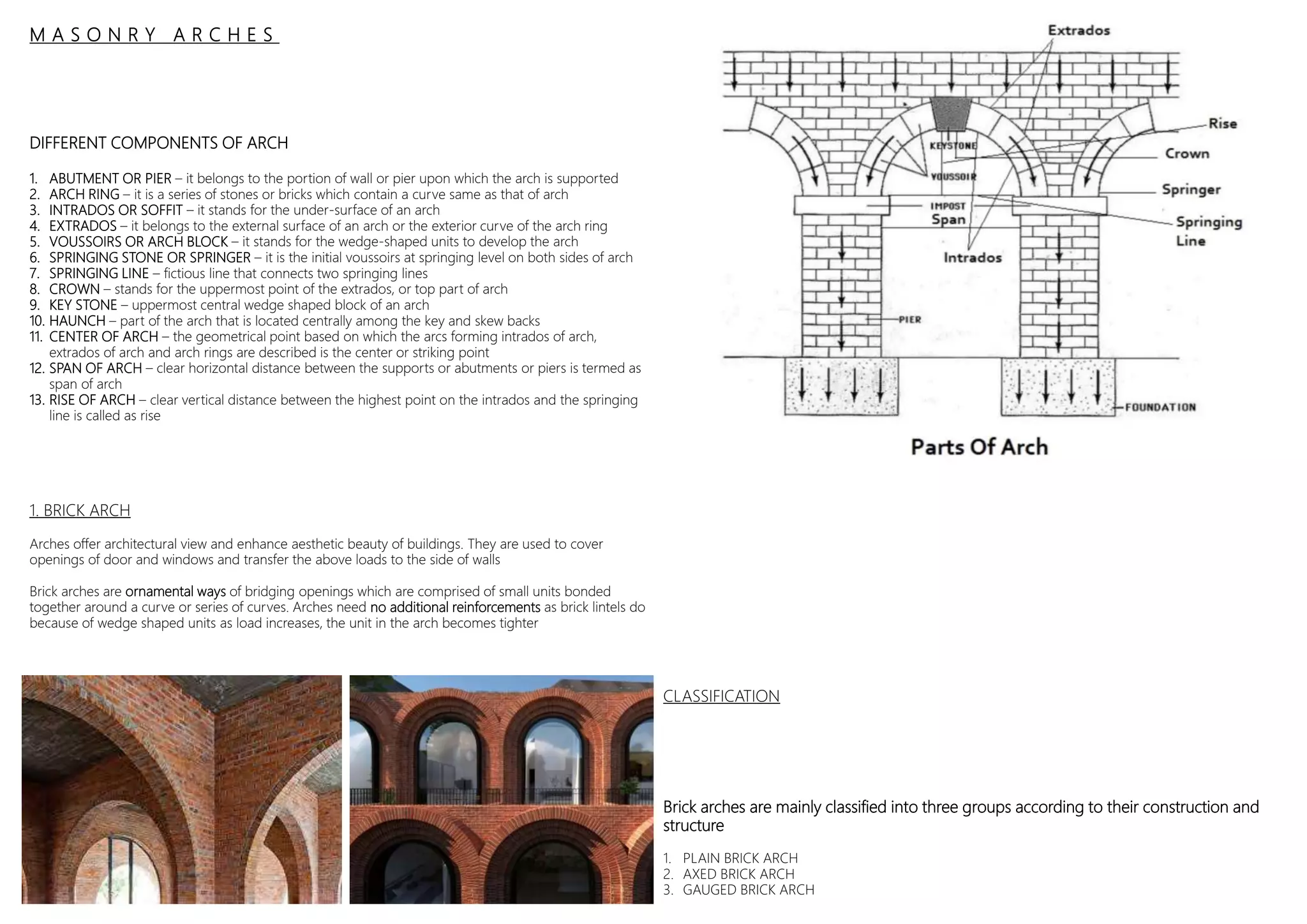 Masonry arches | PPTX