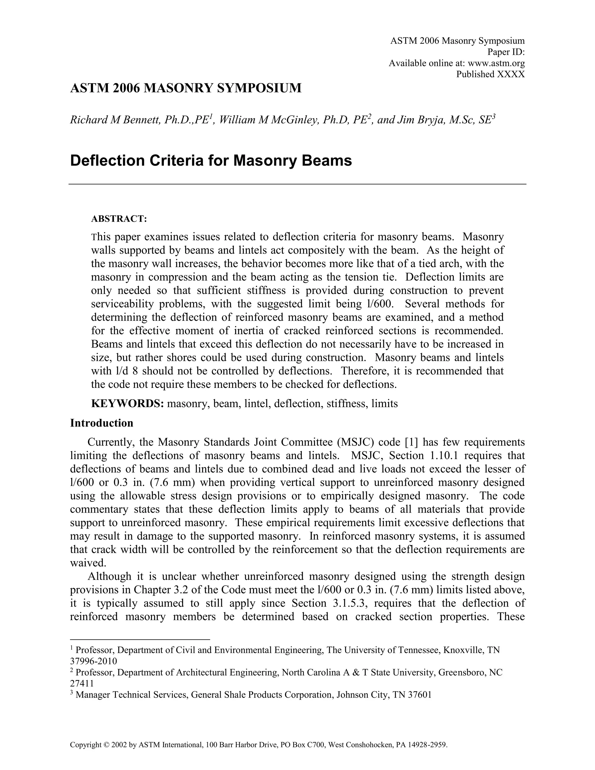 Masonry beam deflection criteria5.doc