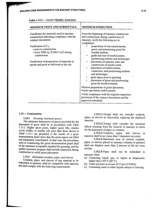 Masonry buildingcode1 3-02 aci 530-asce 5-tms 402-95 | PDF