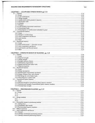 Masonry buildingcode1 3-02 aci 530-asce 5-tms 402-95 | PDF