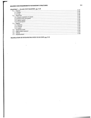Masonry buildingcode1 3-02 aci 530-asce 5-tms 402-95 | PDF